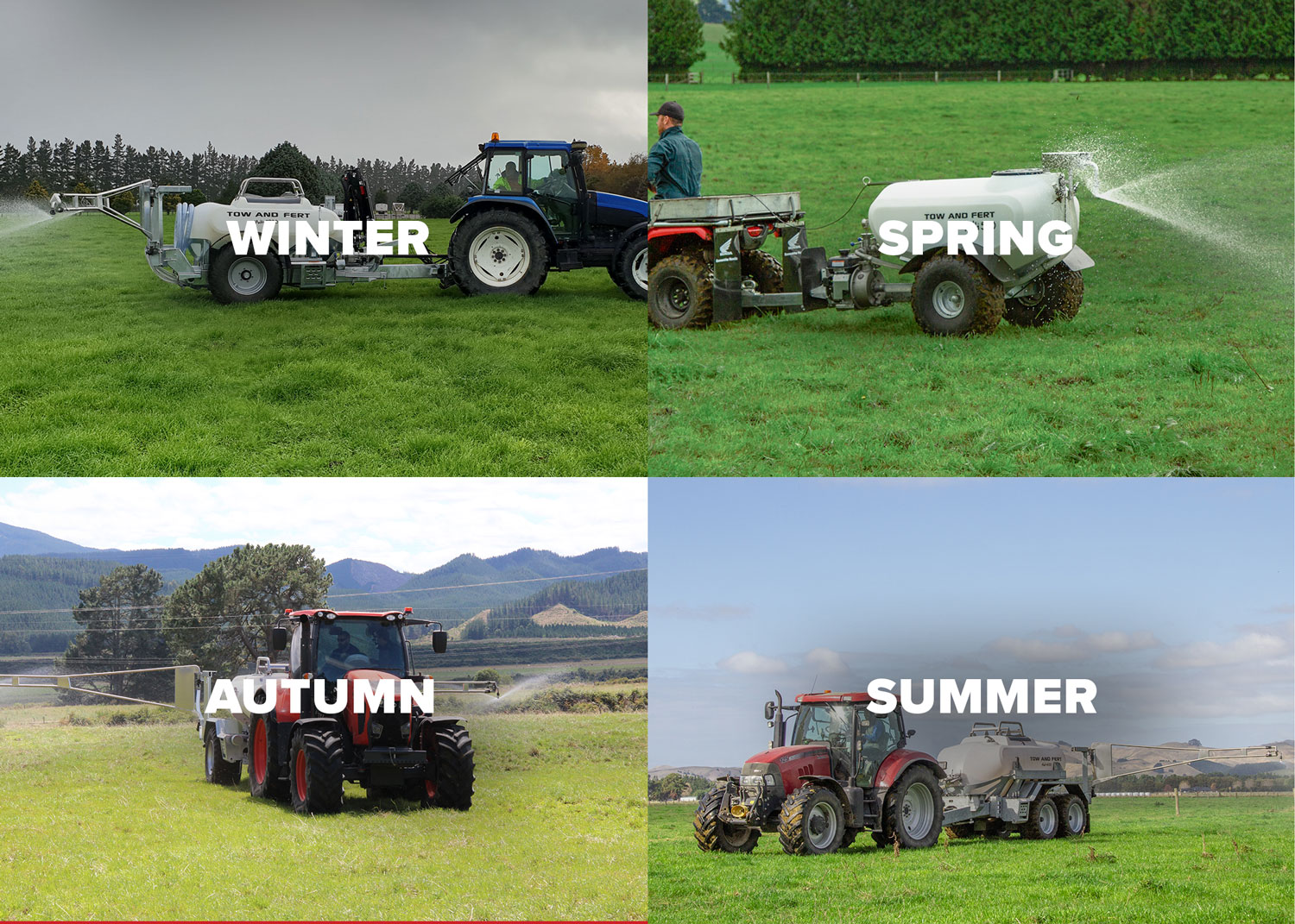 All year round usage of a Tow and Fert and mix examples - Tow and Fert ...